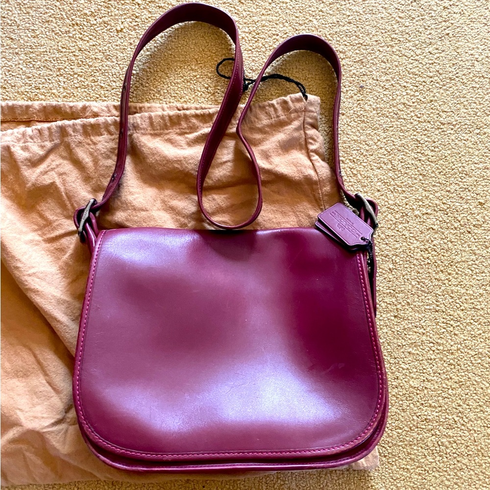 Coach Leather Saddle Bag Limited Addition - Gem